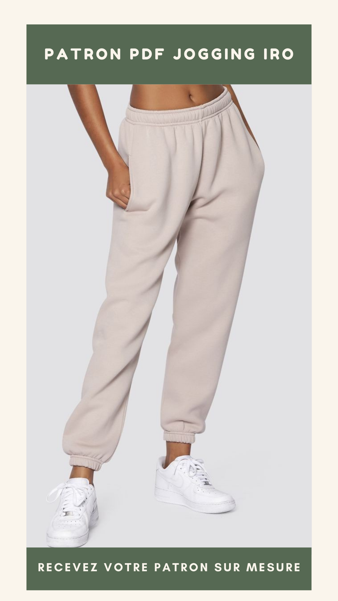 PATRON PANTALON JOGGING SUR MESURE